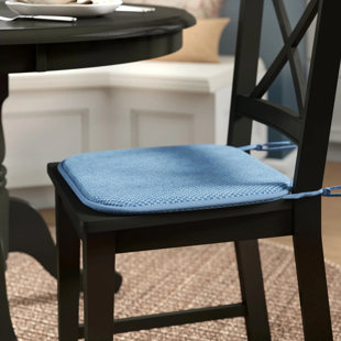 memory foam dining chair cushion winston porter fabric
